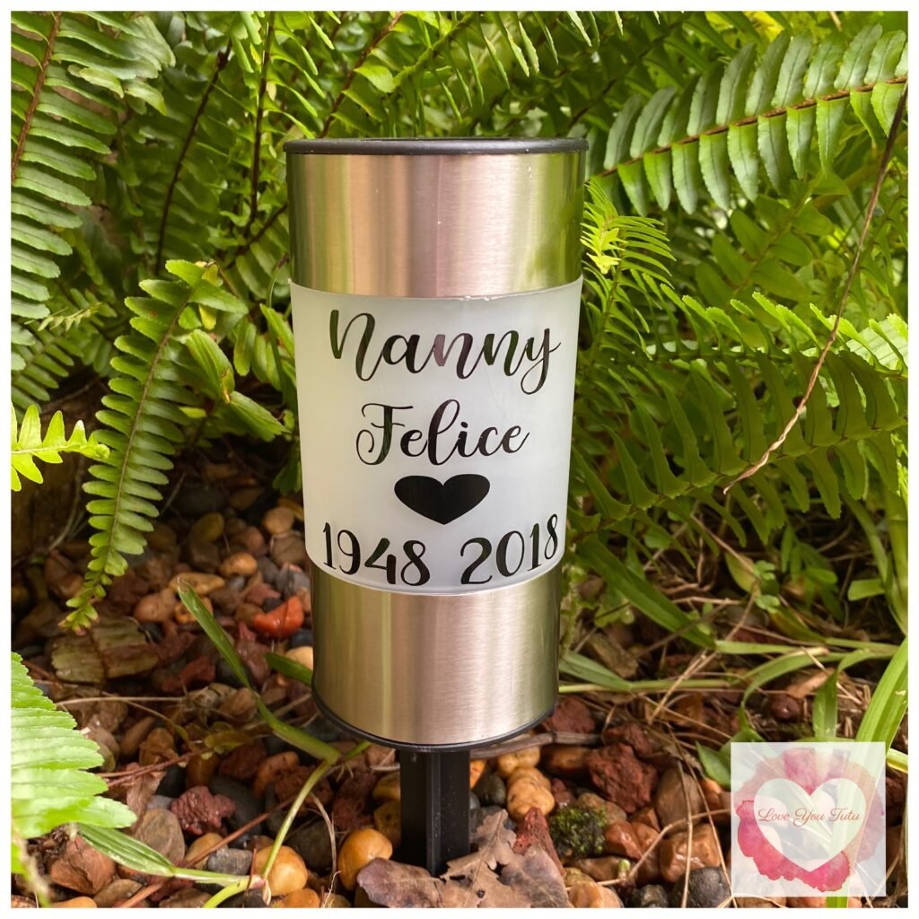 Memorial solar light - Love You Tutu