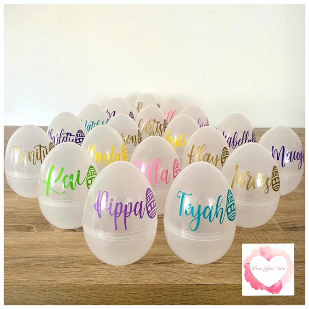 Personalised Easter surprise egg - Love You Tutu