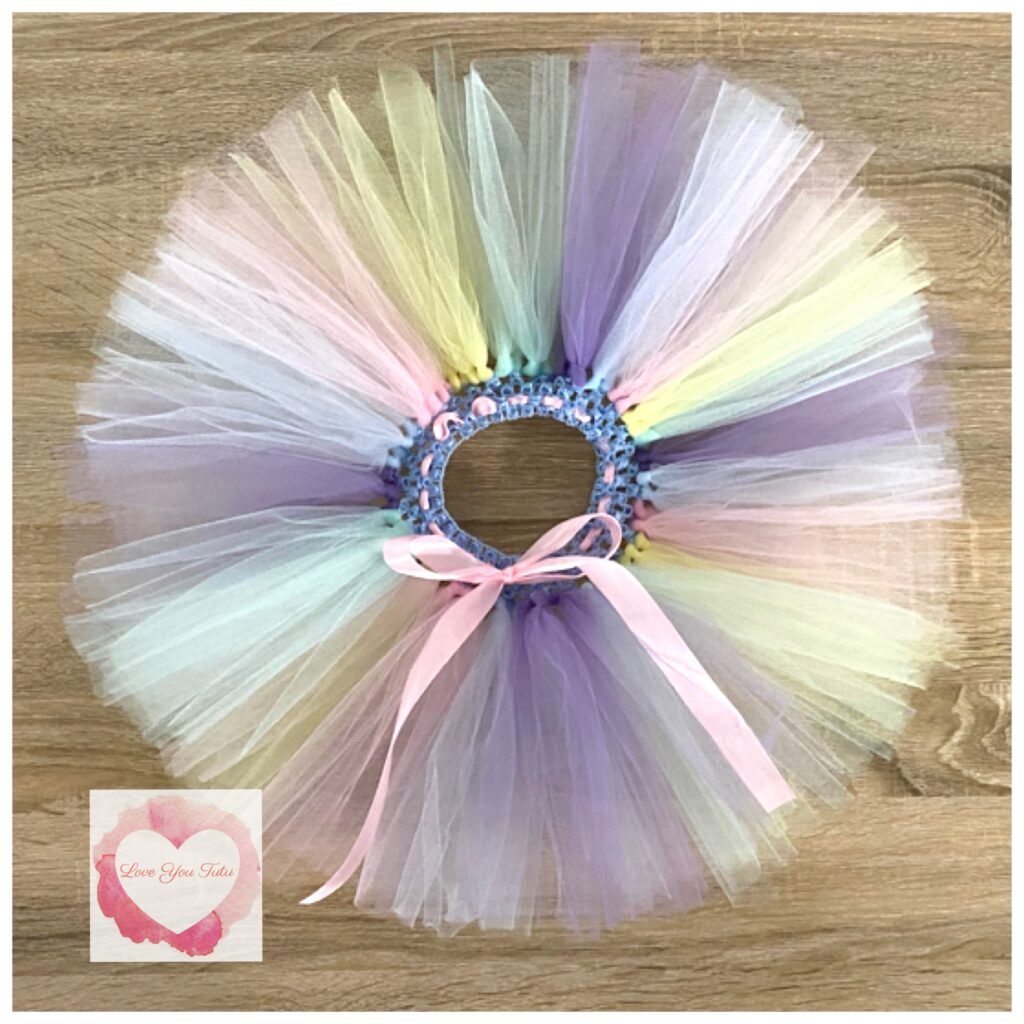 Pastel short tutu 1-5 years -ready to ship - Love You Tutu